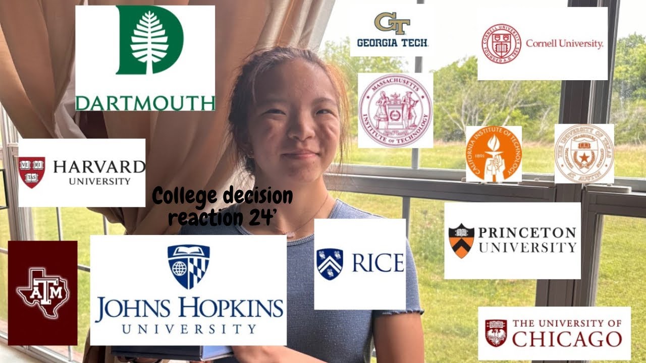COLLEGE DECISION REACTIONS 2024! | ivies and more! - YouTube