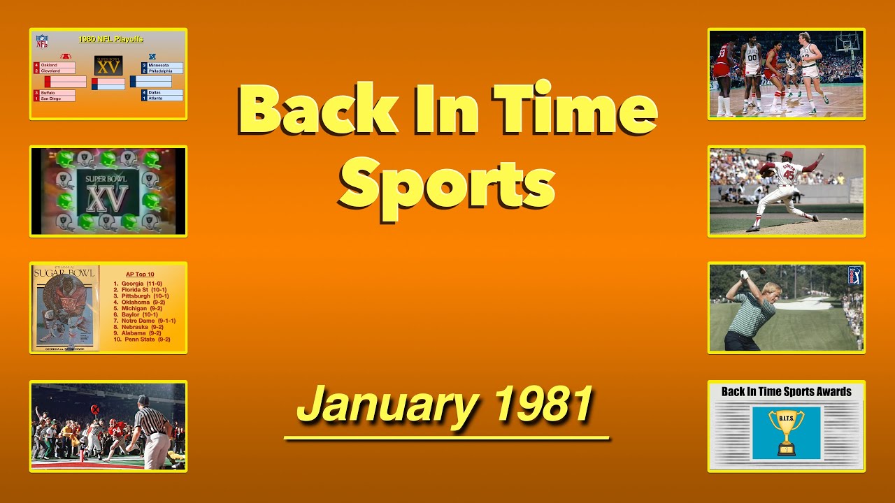 Back In Time Sports - January 1981 - YouTube