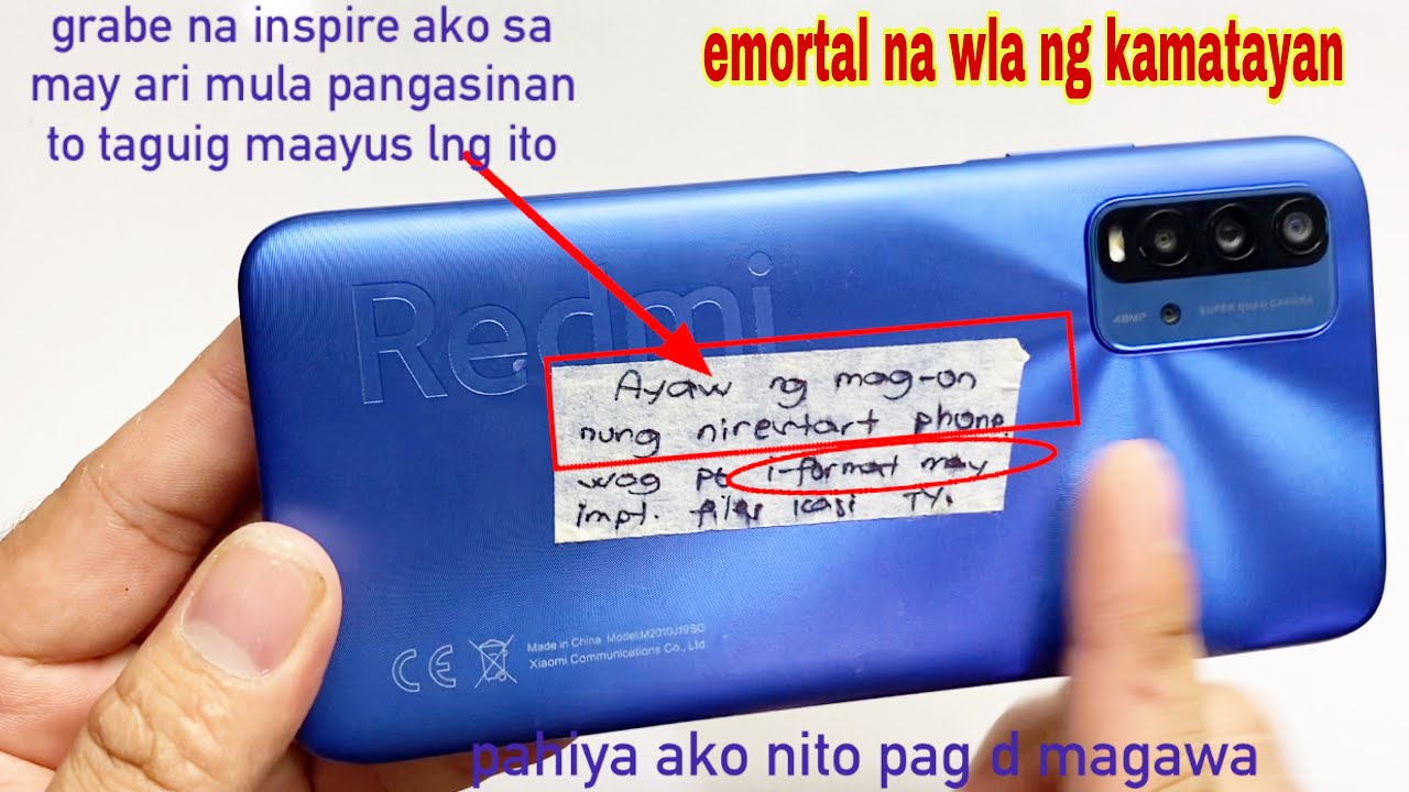 Xiaomi Redmi 9t Namatay sa Restart or Update or na Drain Ganito lang ...