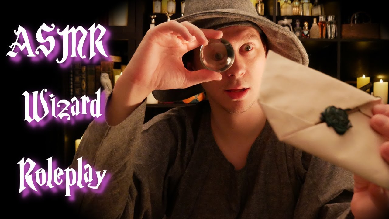 ASMR Wizard 🧙 Fantasy Roleplay - Magic Letters - YouTube