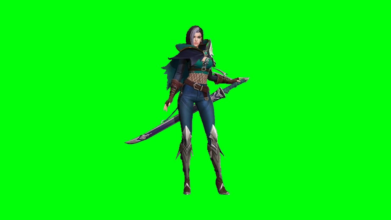 Anime Green Screen Hero Mobile Legend - Shadow Ranger Green Screen No ...