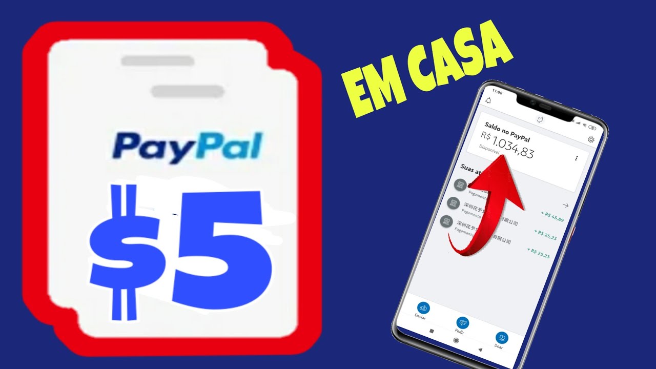 Novo App Como Ganhar Dinheiro No Paypal 2020 5 Dólares Rápido E