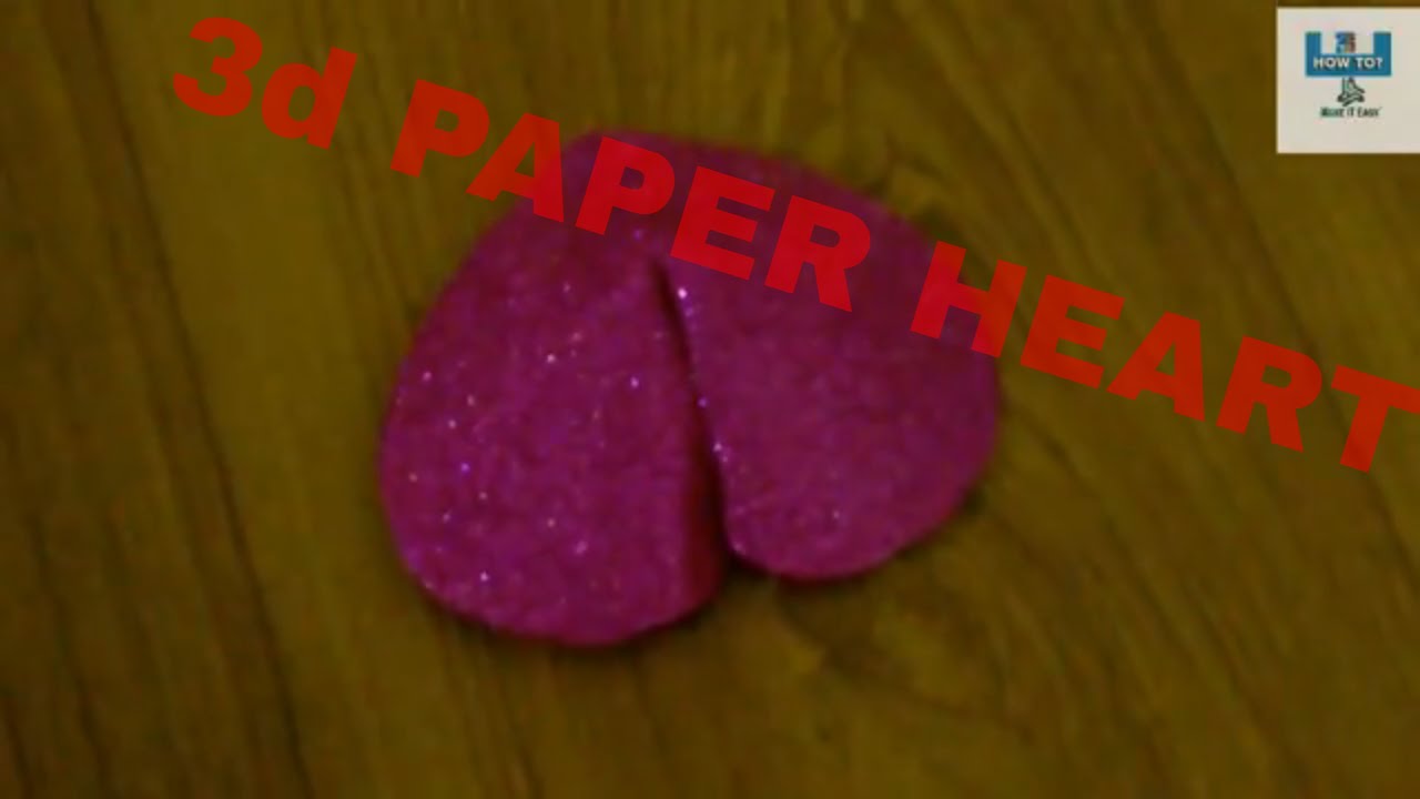 how to make a heart shaped note - YouTube