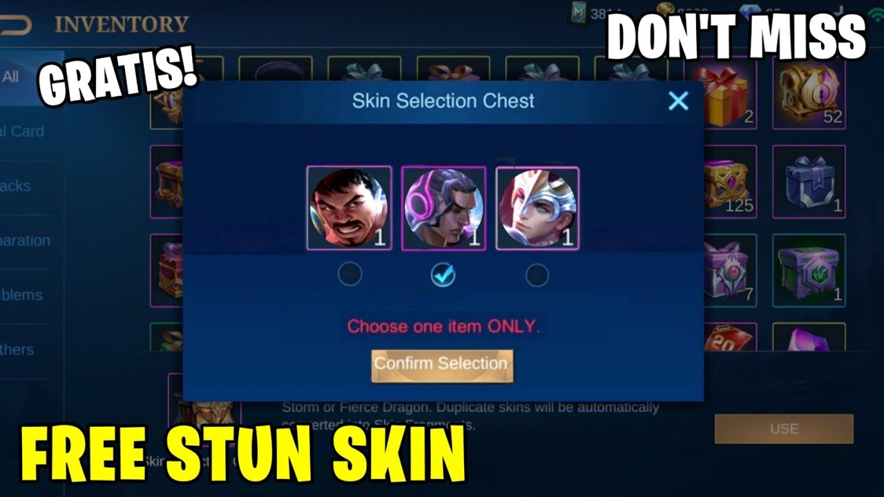 GET FREE PERMANENT BRODY STUN SKIN IN MOBILE LEGENDS - YouTube