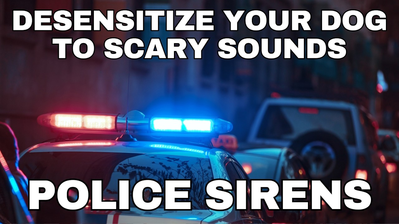 Dog Desensitization Sounds for Dogs & Puppies: Police Sirens - YouTube