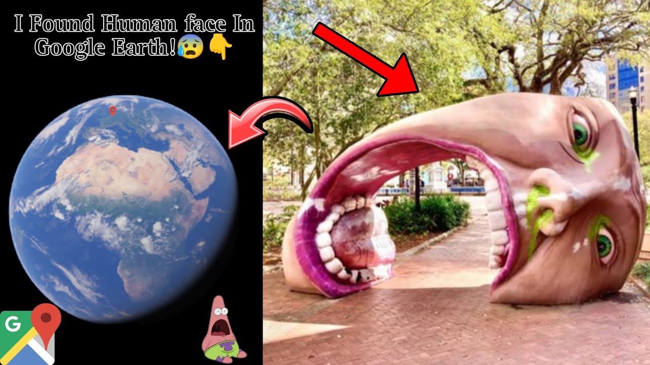 OMG😰? I Found Real Human Face In Google Earth!🌎 #googlemap #map # ...