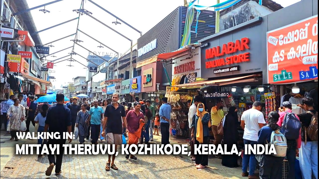 Walking in Mittayitheruvu Kozhikode,Kerala, India | SM Street Calicut ...