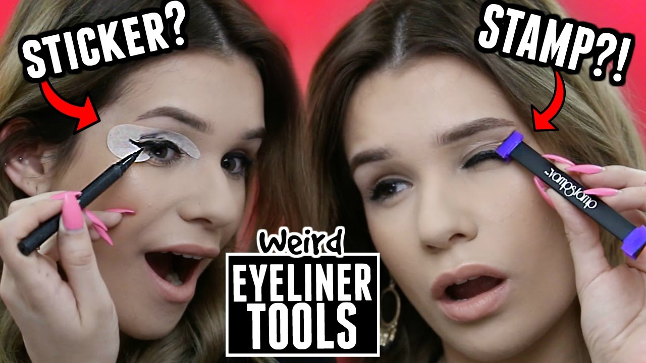 Testing Weird Eyeliner Hack Products Worth It Or Toss It Youtube