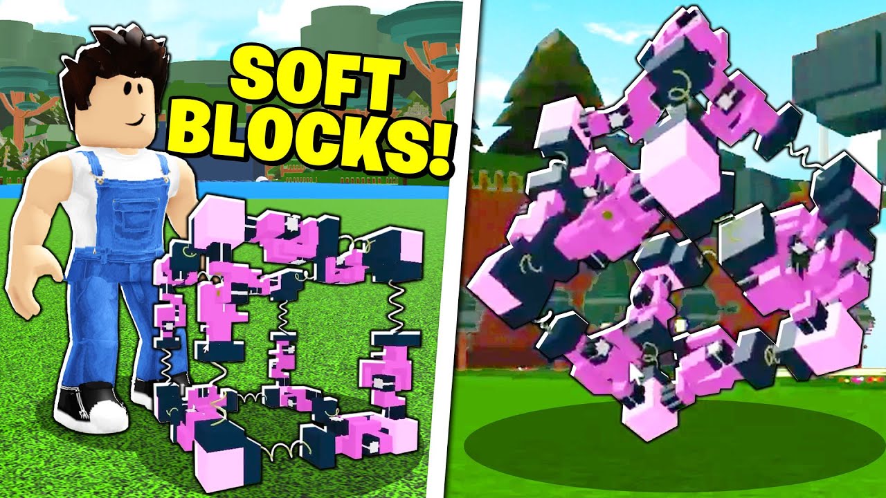 WORKING SOFT BLOCKS THAT CAN BOUNCE! (Slime Blocks!) Build a Boat - YouTube