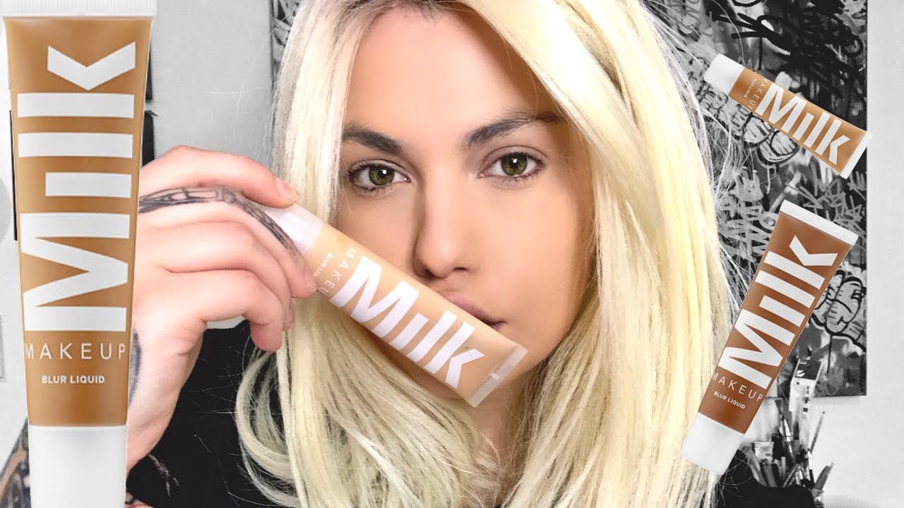 FULL COVERAGE BLURRING MATTE FOUNDATION - NEW MILK MAKEUP REVIEW - YouTube