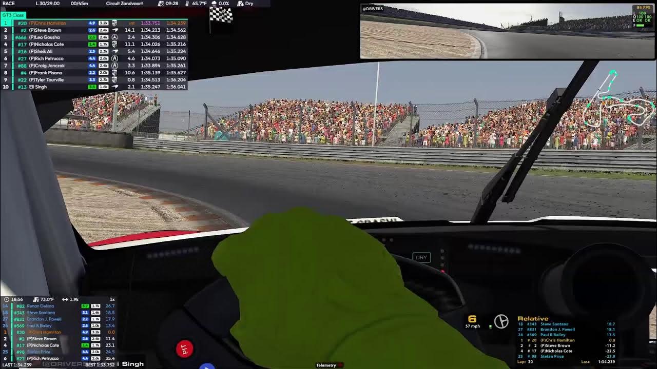 iRacing POV - CSRL GT3 Season 11 Race 4 @ Zandvoort GP - YouTube