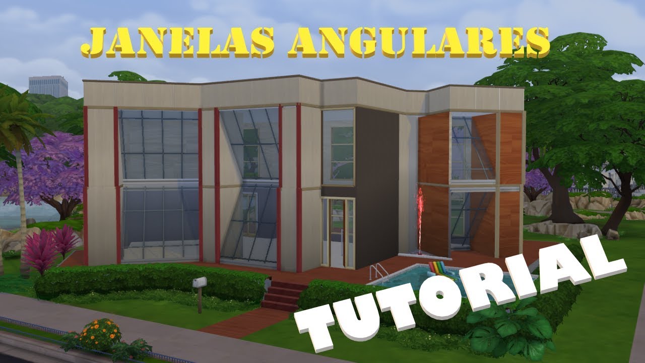 TUTORIAL THE SIMS 4 - COMO CONSTRUIR JANELAS ANGULARES. - How to build ...