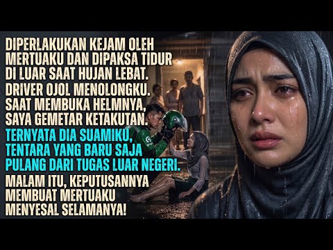 MELIHAT AKU DISIKSA DIUSIR SAAT HUJAN DERAS, SUAMIKU YANG MENYAMAR JADI OJOL MEMBALASNYA KEJAM‼️