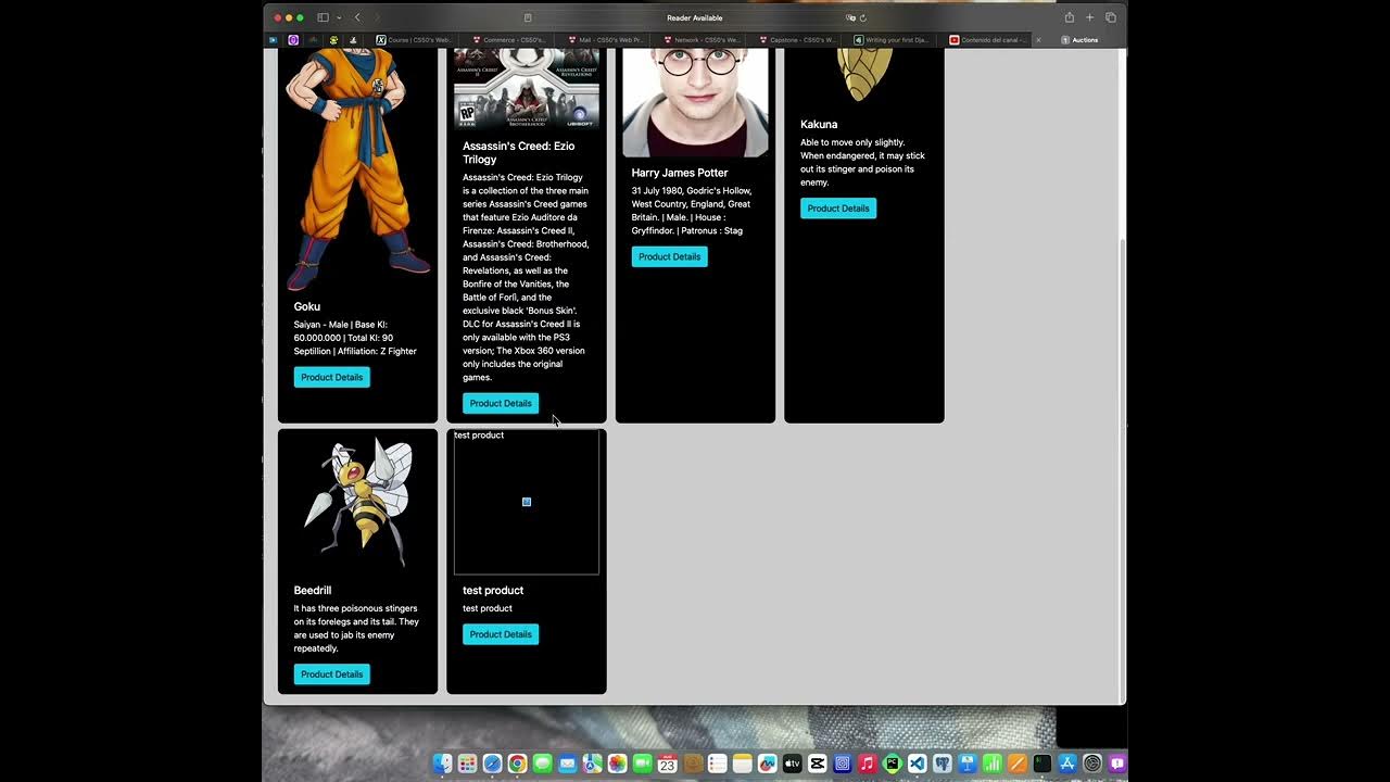 PROJECT-2 COMMERCE -------- CS50’s Web Programming with Python and JavaScript - YouTube