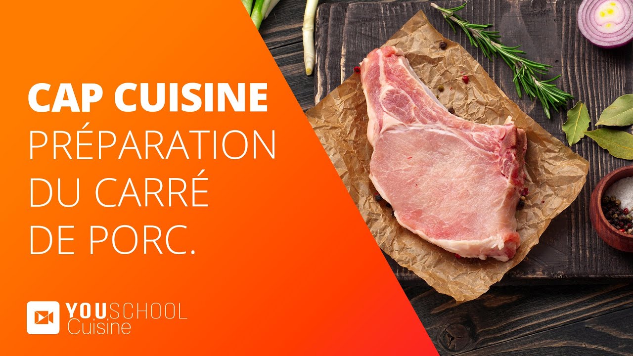 CAP Cuisine • Préparation du carré de porc - YouTube
