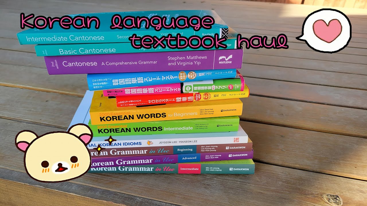 Korean language textbook haul | study vlog - YouTube
