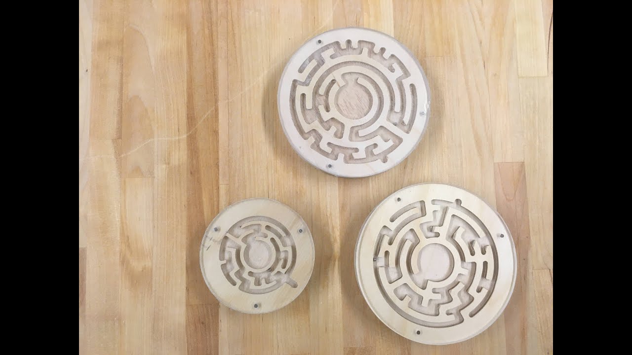 Coaster Maze CNC Milling Demonstration - YouTube