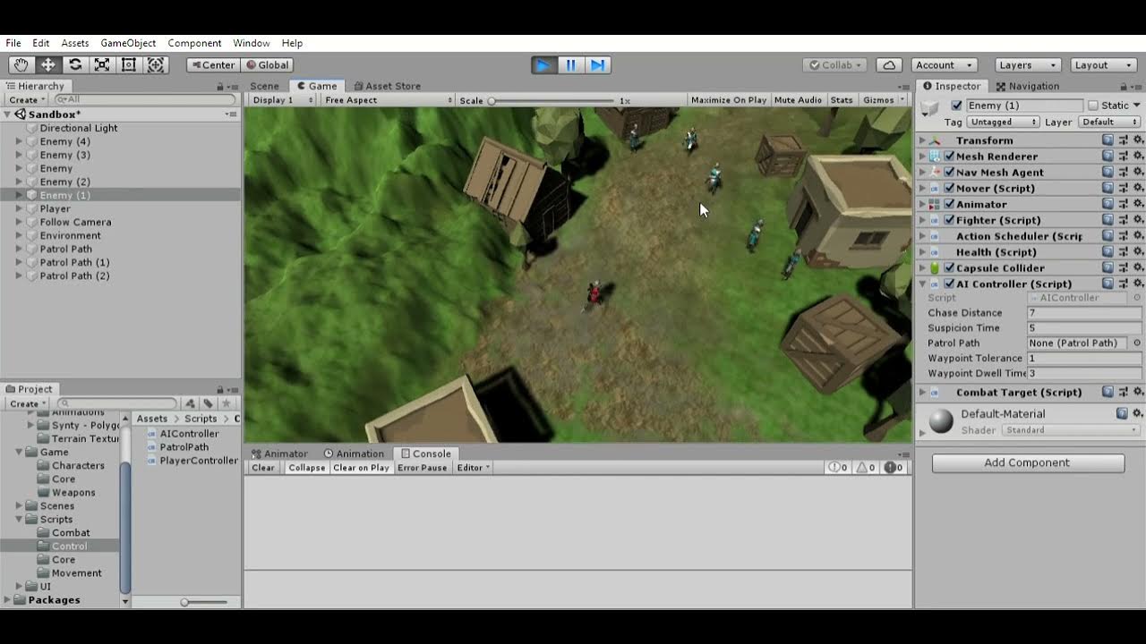 Unity RPG Core Combat Course: 6) Enemy Patrol Paths - YouTube