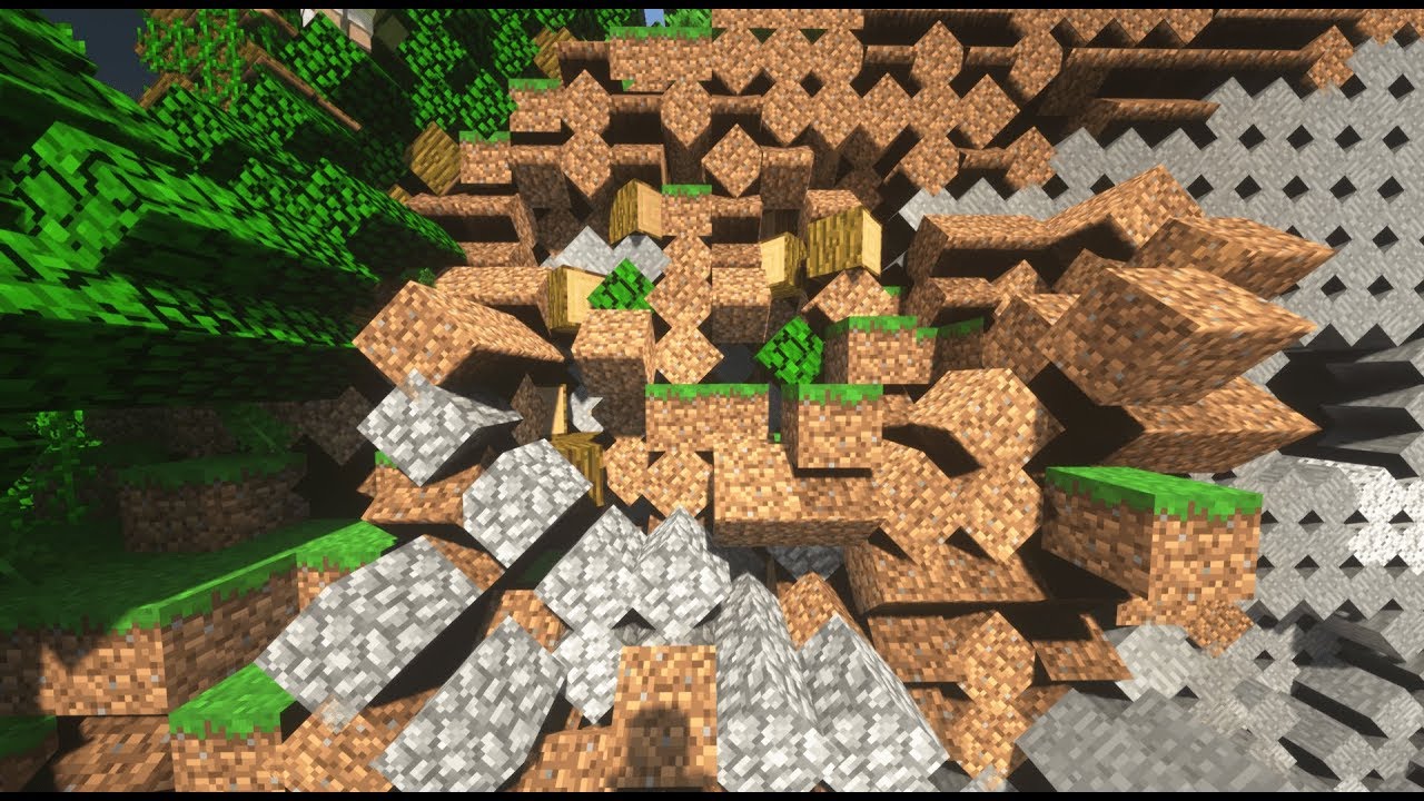 Minecraft Skywars but Every Block Is Angled 45 Degrees - YouTube