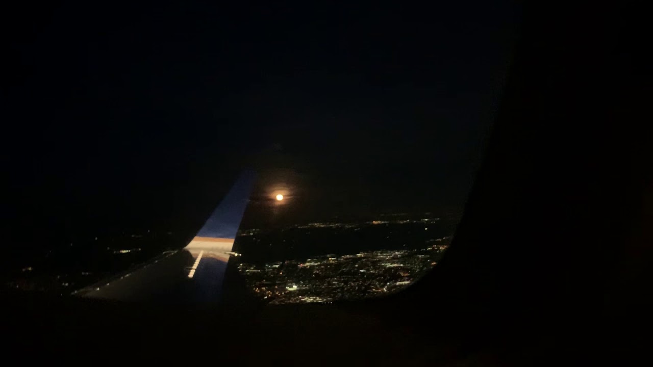 Full moon on Friday December 12, 2019 flying to Albany, New York - YouTube