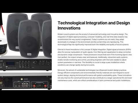 Sound Systems Engineering Reliability and Quality. - YouTube
