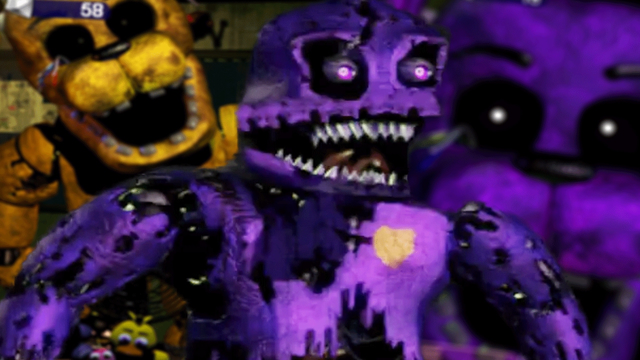 NIGHTMARE PURPLE MAN ANIMATRONIC?! || Five Nights at Freddy's Ultimate ...