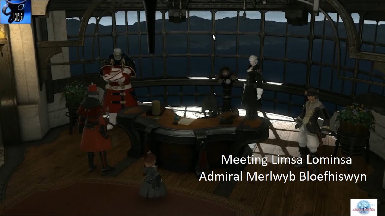 FFXIV ARR - Meeting Limsa Lominsa Admiral Merlwyb Bloefhiswyn. - YouTube