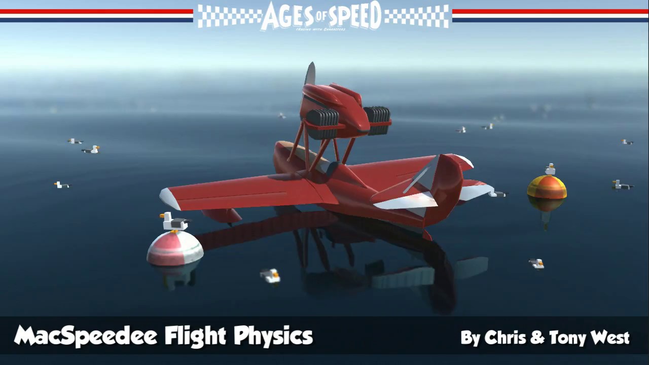 MacSpeedee Flying boat physics test - YouTube