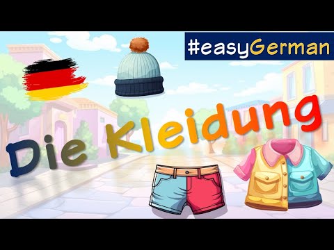 Die Kleidung Deutsch lernen | German | Clothing Items | Vocabulary for ...
