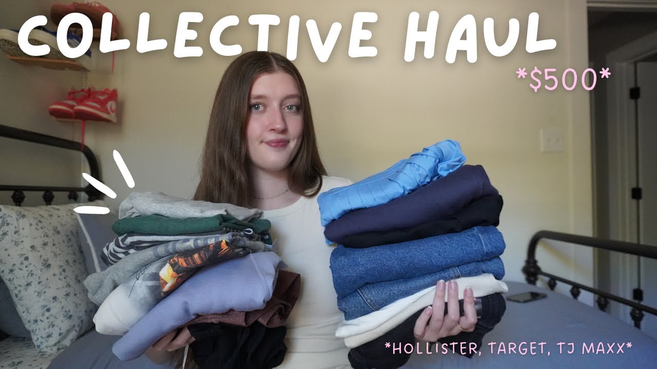 $500 HUGE COLLECTIVE CLOTHING HAUL 🛍️*try on* - YouTube