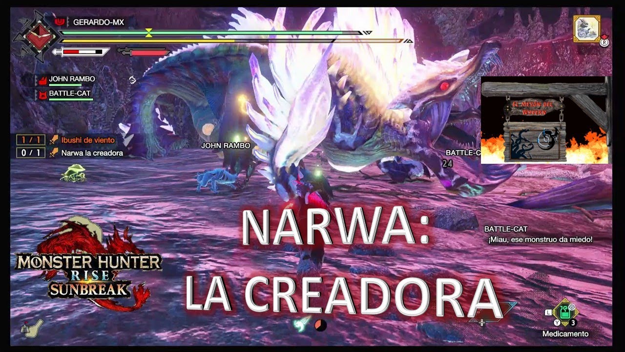LA IMPONENTE: NARWA - LA CREADORA - RANGO ALTO - MONSTER HUNTER RISE ...