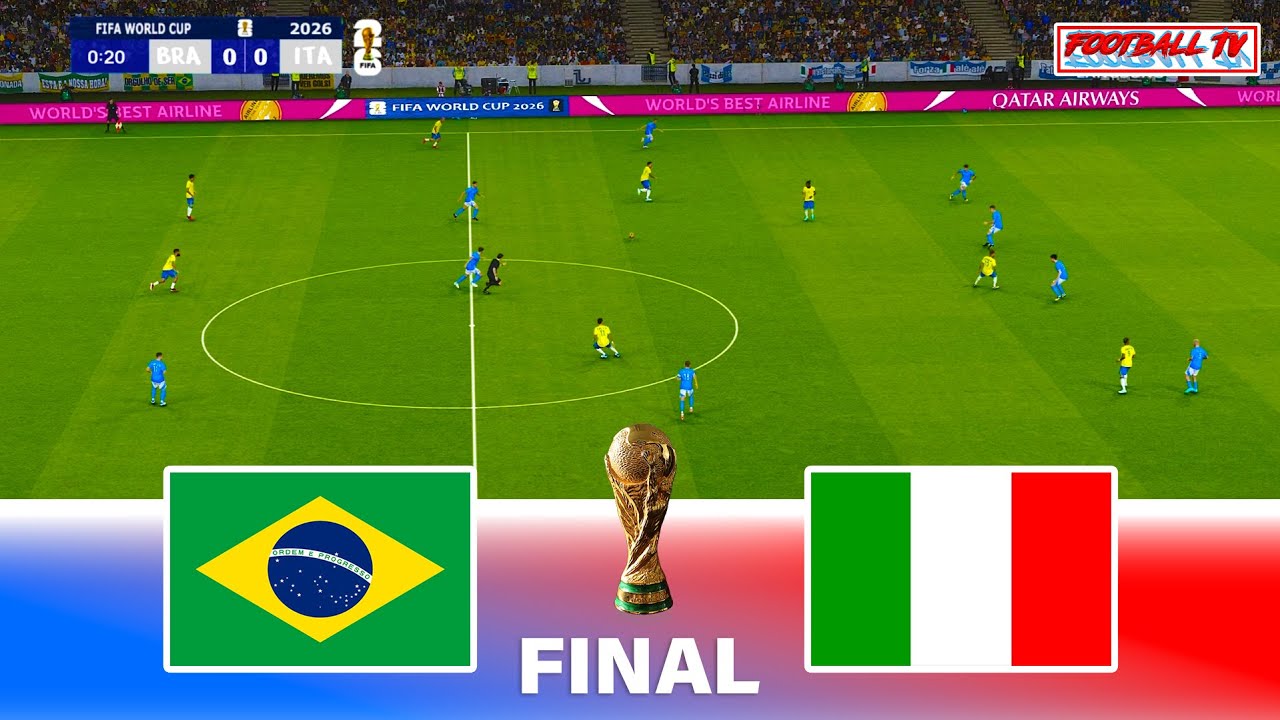 BRAZIL vs ITALY - FIFA WORLD CUP 2026 FINAL | Full Match All Goals ...