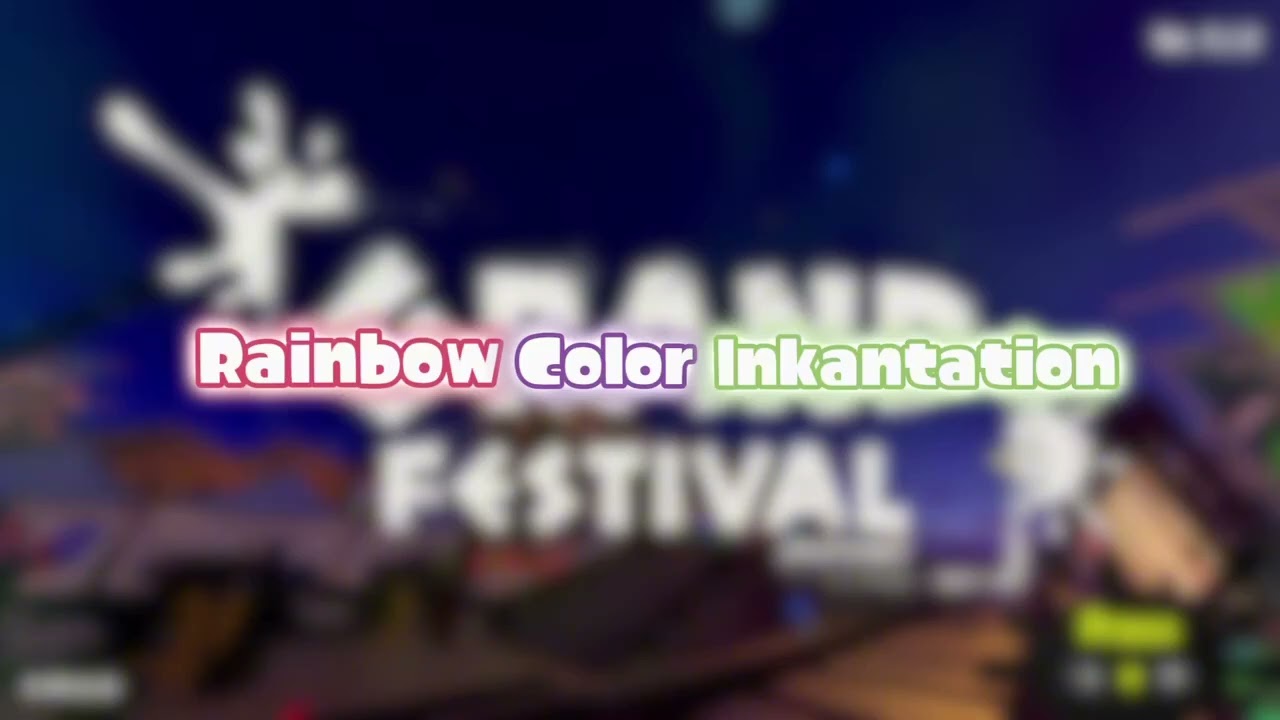 1 HOUR | Rainbow Color Inkantation | Splatoon 3 Grand Festival Realtime ...