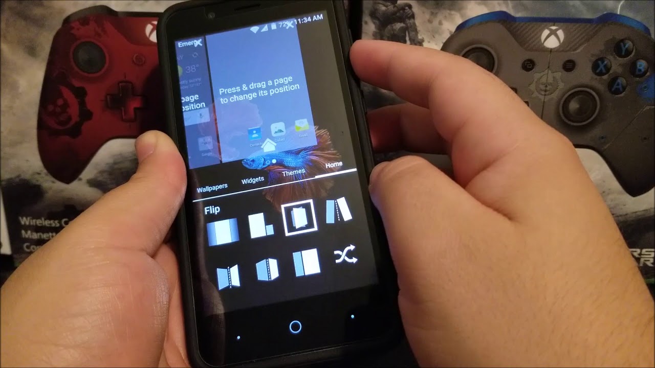 MetroPCS ZTE AVID 4 Change Home Screen Animation - YouTube