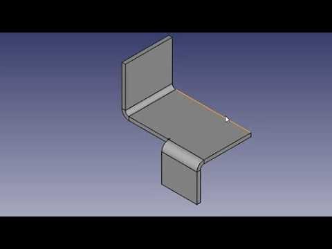 FreeCad - Sheet metal - Tutorial - Technical drawings - YouTube