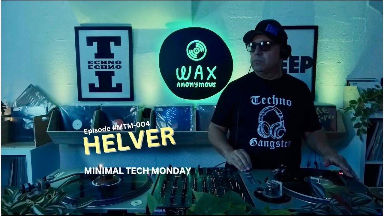 Vinyl Mix | Tech House | Techno | Helver Live from BLU STU | MTM ( Minimal Tech Monday ) 004 ...