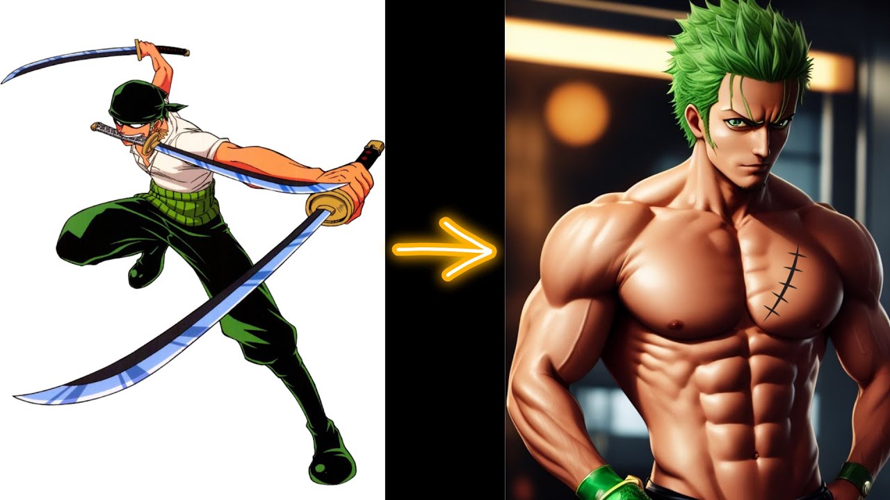 ONE PIECE & NARUTO CHARACTERS, but BODYBUILDER! - YouTube