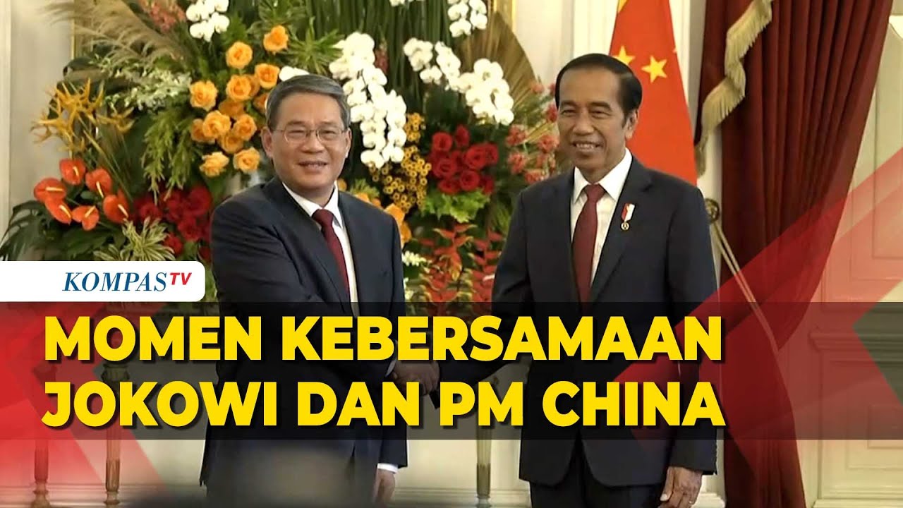 Momen Kebersamaan Jokowi dan PM China Li Qiang di Istana Merdeka - YouTube