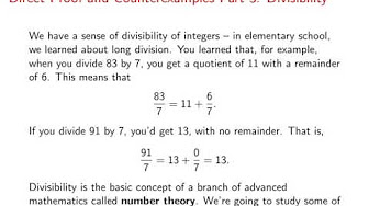 Discrete Math Section 4.3 (Direct Proof and Counterexamples Part 3 ...