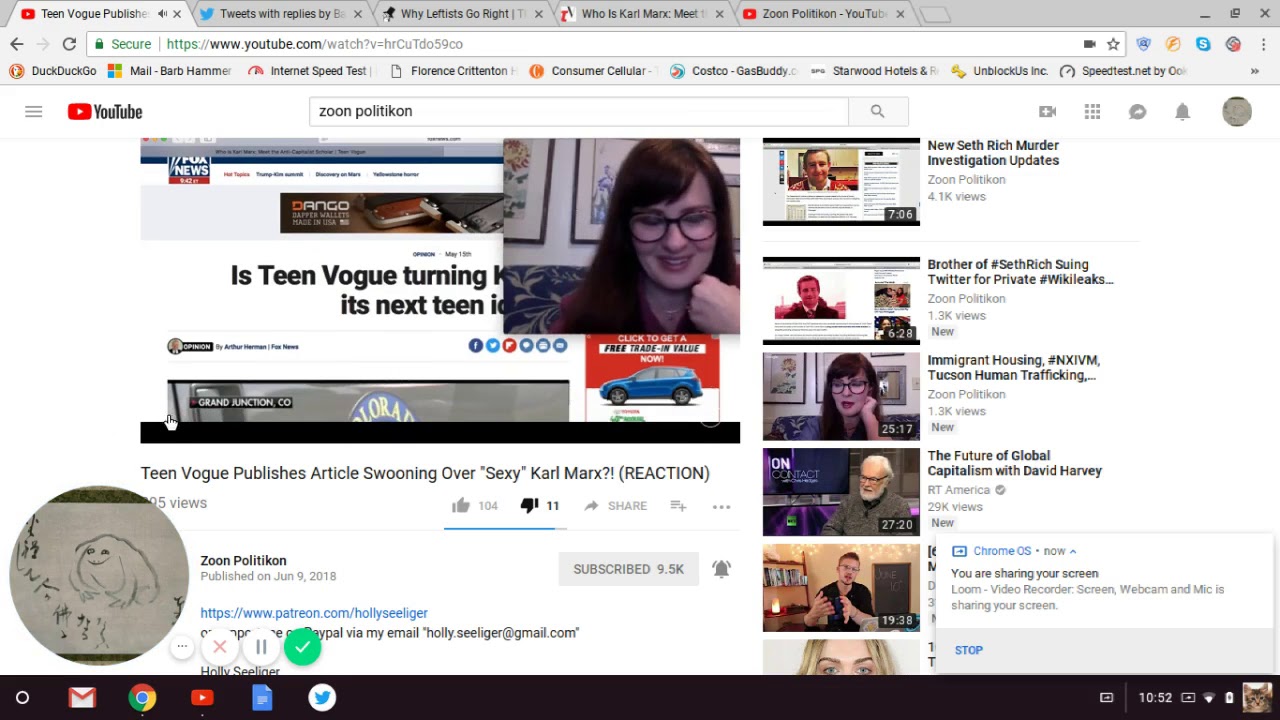 Zoon Politikon Holly Seeliger's #LeftExit to Trump Train - YouTube