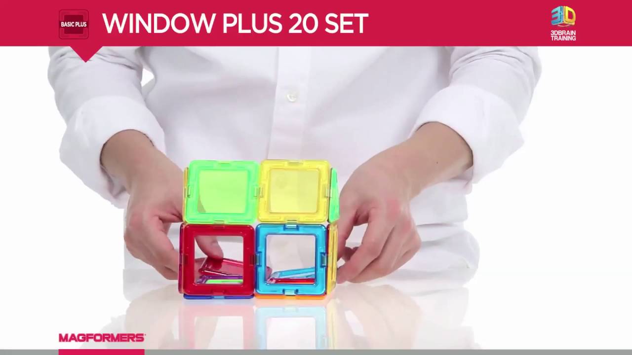 MAGFORMERS WINDOW PLUS 20PC SET - YouTube