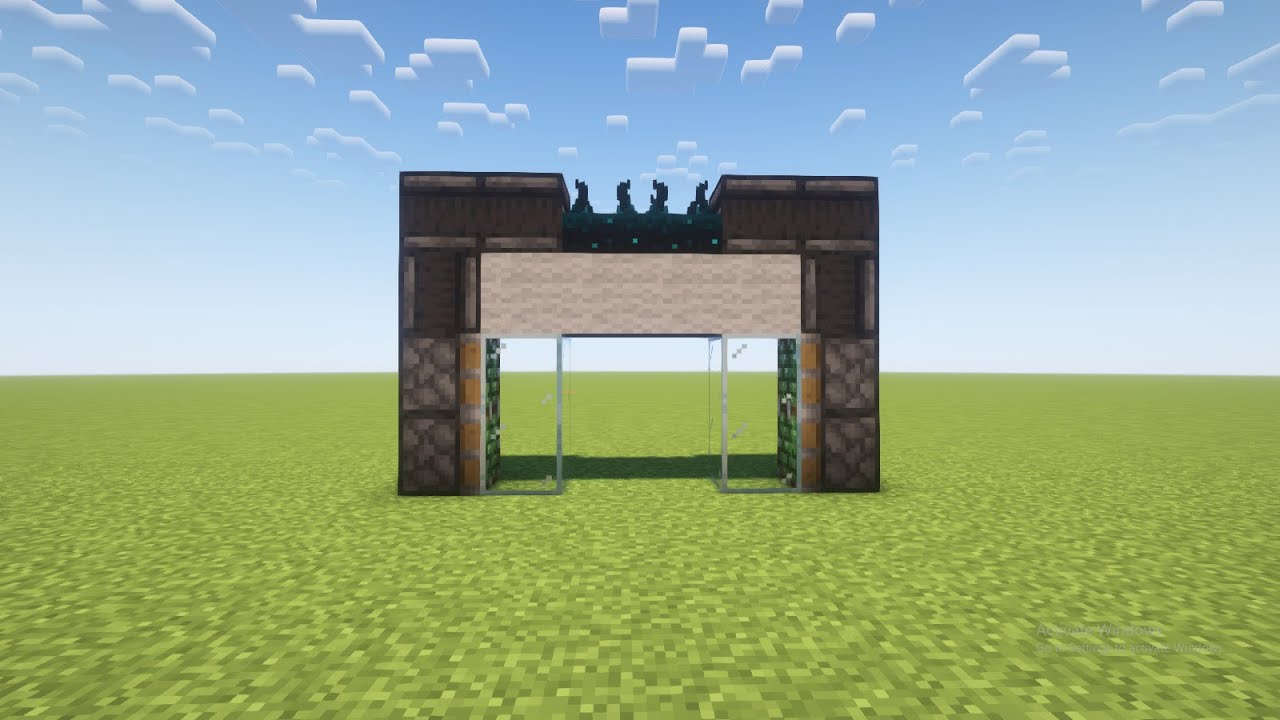 How To Make Automatic Sculk Sensor Door In Minecraft - YouTube