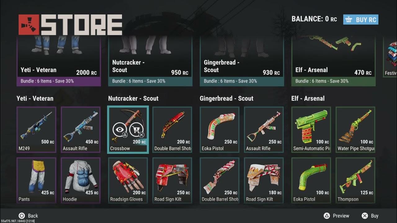 Rust skins December 29th - YouTube