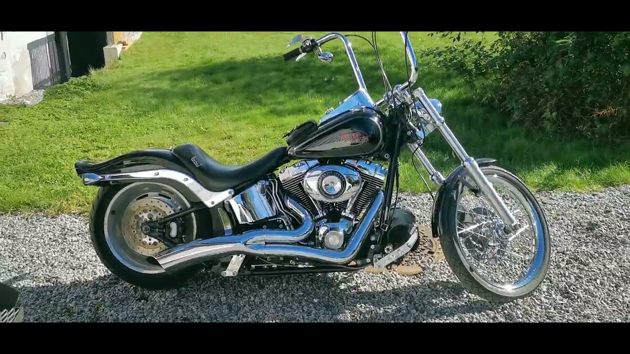 2007 Harley Davidson FXSTC softail custom - YouTube