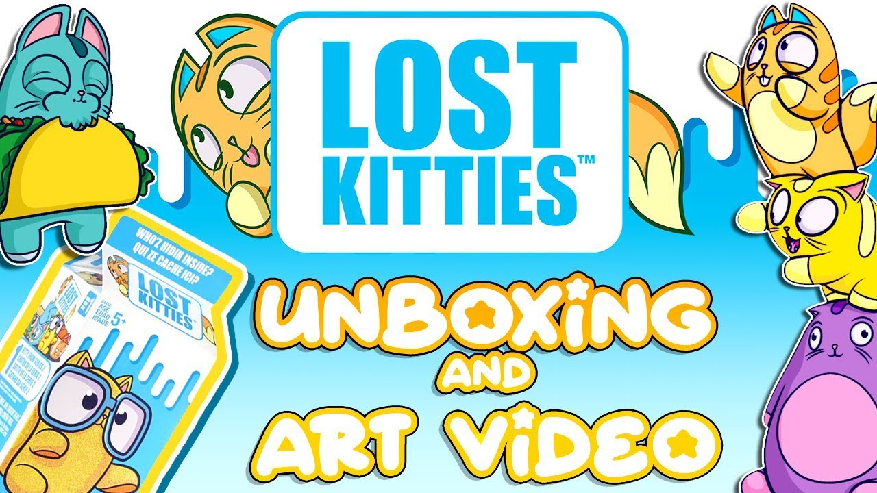 Lost Kitties Collectible Toy Unboxing and Art Video! - YouTube