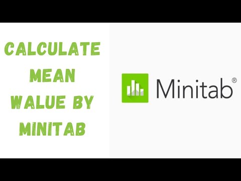 Calculate mean value by minitab|| Information about statistical ...