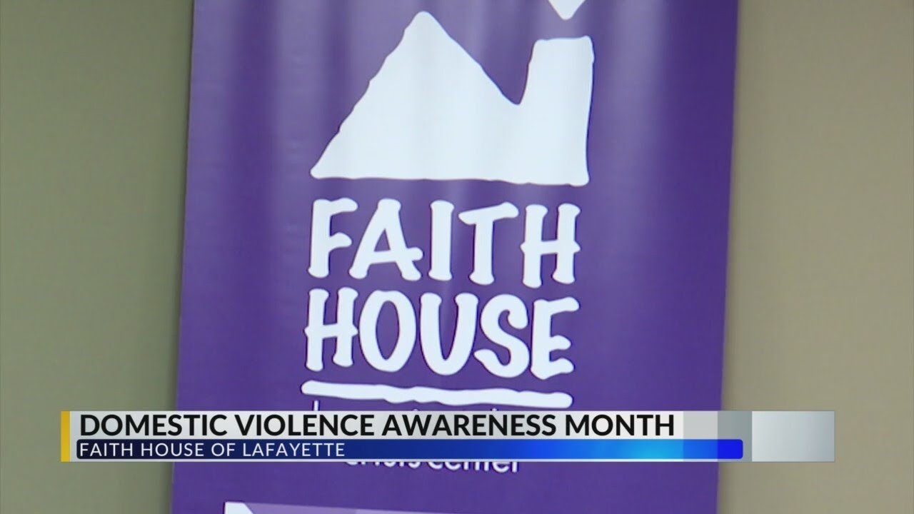 Faith House hosts vigil for Domestic Violence Awareness Month - YouTube
