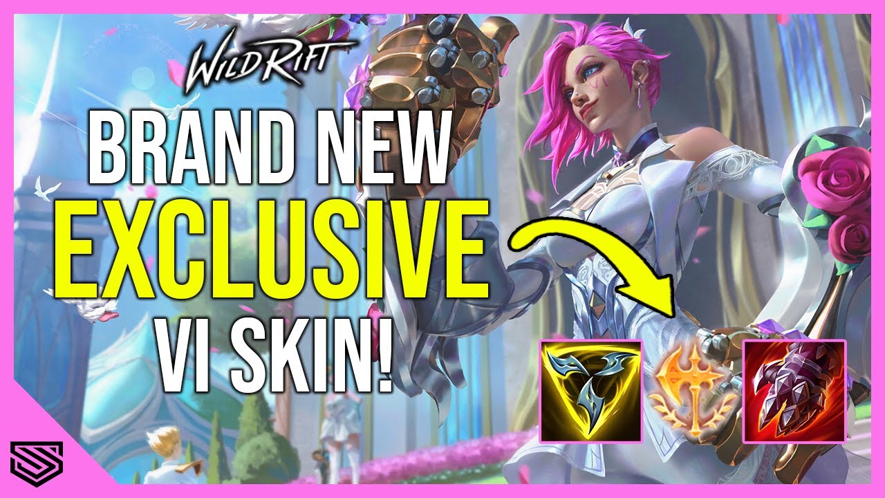 *NEW* CRYSTAL ROSE VI 🔥 EXCLUSIVE SKIN 20K+ DAMAGE Best Vi Build ...
