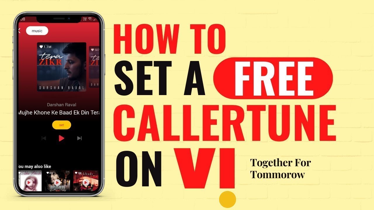 How To Set Free Callertunes In VI Sim | Vi Sim Me Caller Tunes Free Me ...