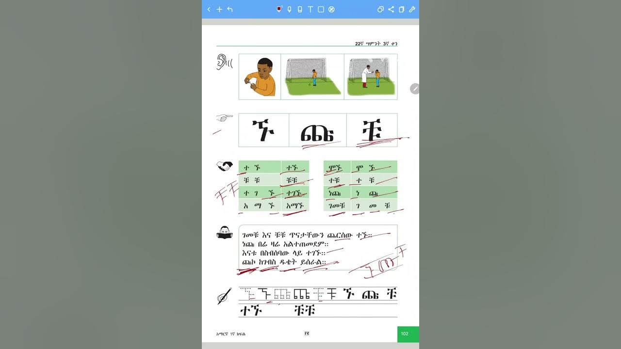 ኘ ጨ ቸ ንባብ እና ቃላት ምስረታ Youtube